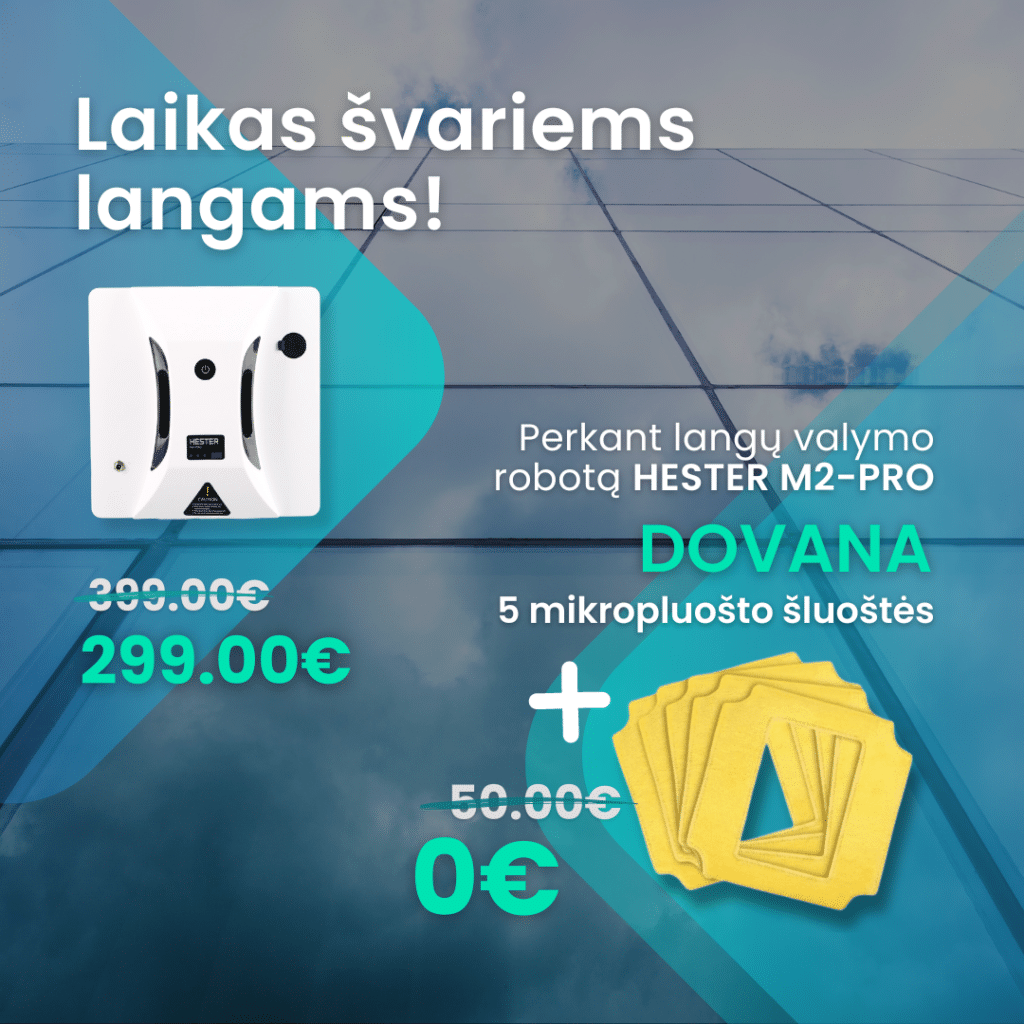 HESTER langų valymo robotas - brandinis product - Hester Robotai